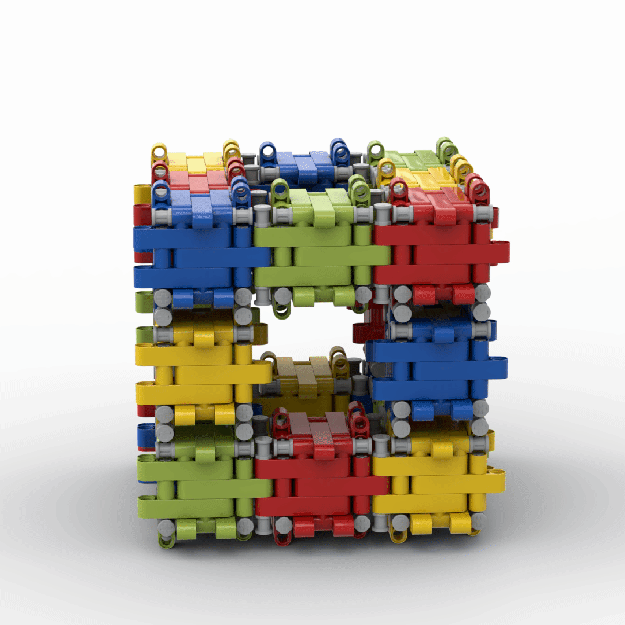 Level 1 Menger sponge ( 6L ) | Frank van der Most
